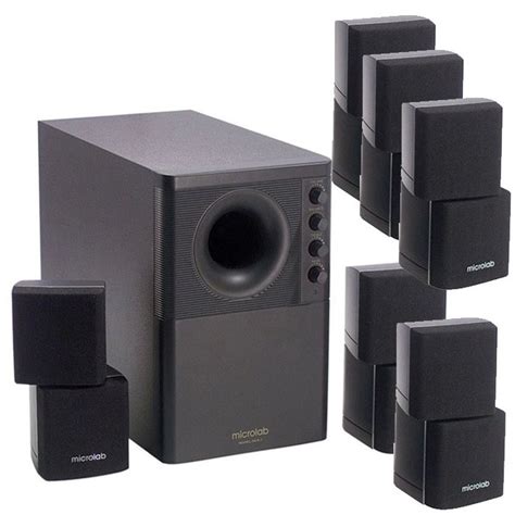 Microlab รุ่น X3 5 1 ลำโพง 5 1 พร้อมซัฟวูฟเฟอร์ และขาแขวนผนัง 5 ชุดในกล่อง ประกันศูนย์ 1 ปี