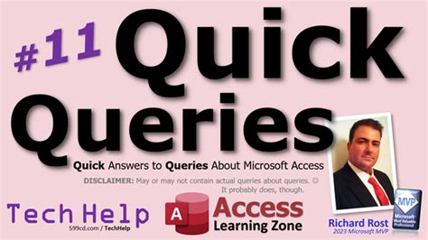 Microsoft Access Quick Queries 11 Computer Learning Zone