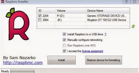 Raspberry Pi I Installing Raspbmc To USB