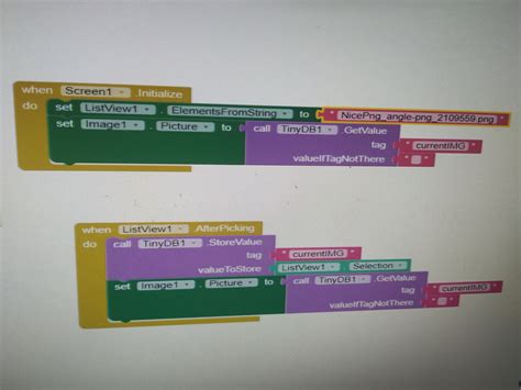 Programming Doubts Using A TinyDB To Save A Transparent Image MIT App Inventor Help MIT
