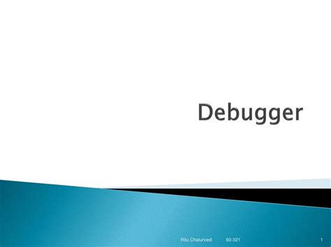 ppt effective debugging techniques for c programming ritu