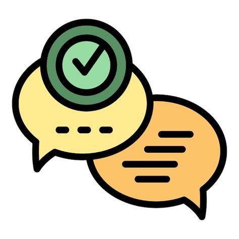 Premium Vector Chat Online Icon Outline Vector Live Support Call Service Color Flat