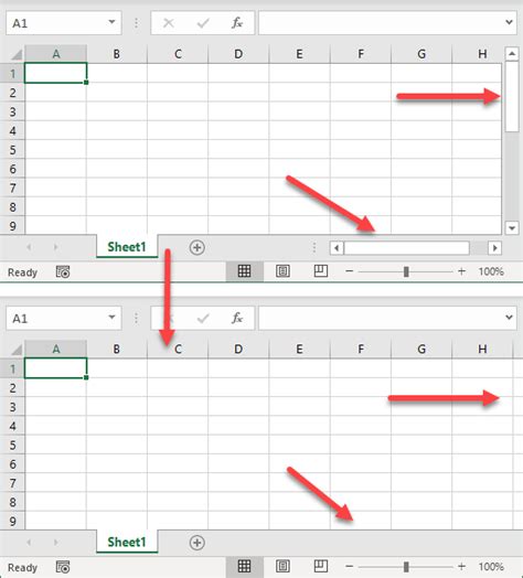 How To Hide Or Display Scroll Bars In A Microsoft Excel Step By Step Guide Bhatiyaa