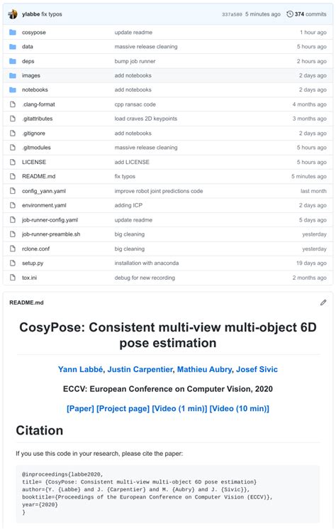 cosypose consistent multi view multi object 6d pose estimation
