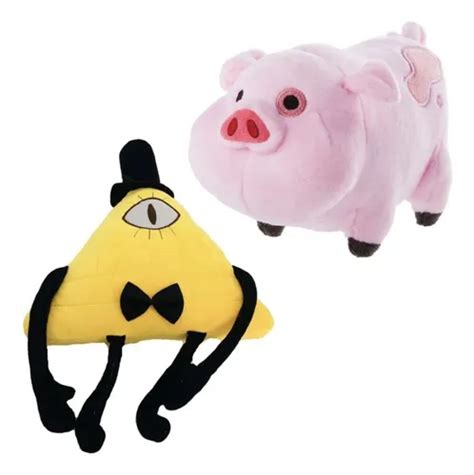 Pack 2 Peluches Gravity Falls Piramide Bill Cipher Y Cerdo Cuotas Sin