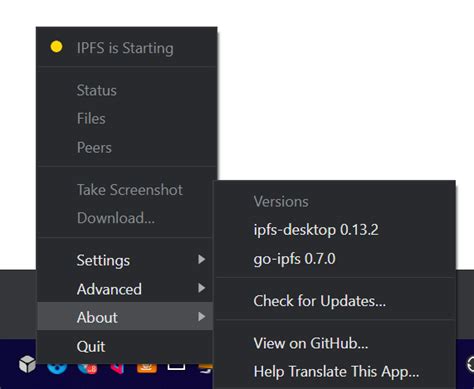 Ipfs Desktop Stuck On Ipfs Is Starting · Issue 1723 · Ipfsipfs Desktop · Github