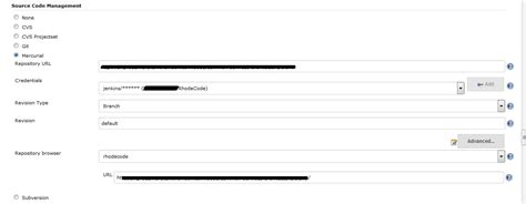 Mercurial How Jenkins Is Passing Username And Password Credentials For Checkout Pull