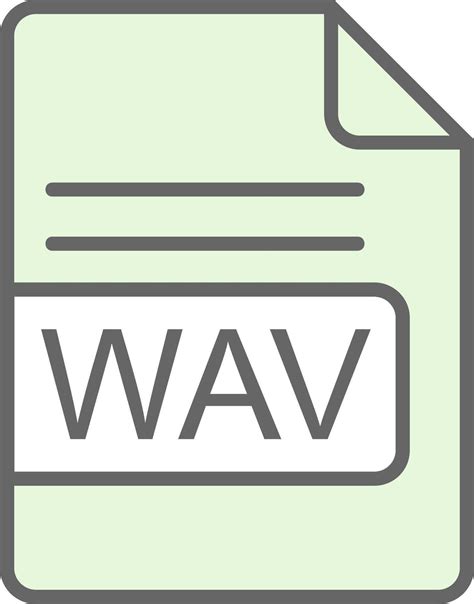 Wav File Format Fillay Icon Design 43608971 Vector Art At Vecteezy