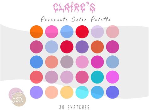 Y2K Procreate Color Palette Bundle Color Palette For Procreate
