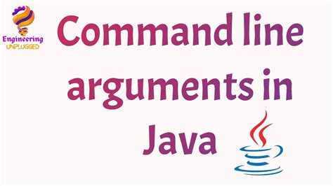 Command Line Arguments In Java Java Programming Runtime Input In Java Youtube