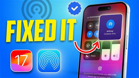 Airdrop Not Working On Iphone After Ios 17 Quick Fix Tutorial Youtube