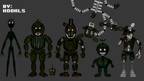 Fnaf 3 All Phantoms By Hookls On Deviantart