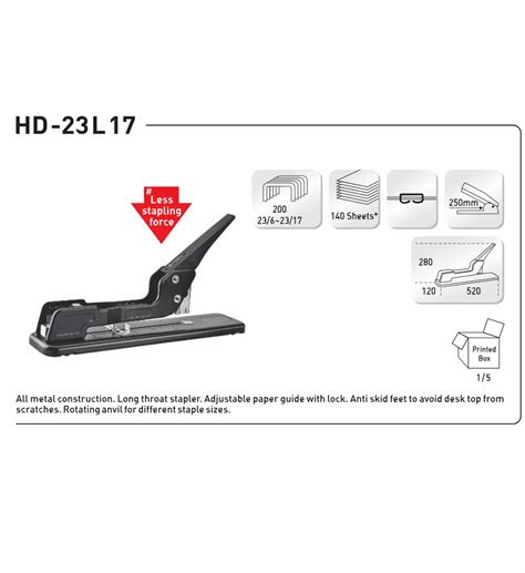 Kangaro Heavy Duty Stepler Hd 23l17 At ₹ 2875 00 Kangaro Stapler In