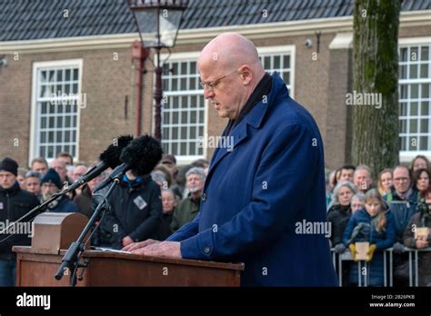Ferdinand Grapperhaus At The February Strike Memorial At Amsterdam The