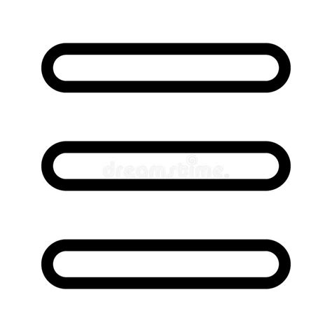 Side Menu Icon Vector Symbol Design Illustration Stock Vector