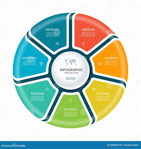 Vector Process Steps Labels Infographics Background Template