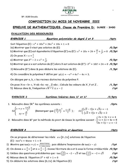 Maths Pd Nov 2022 Jjj Cosba Pdf