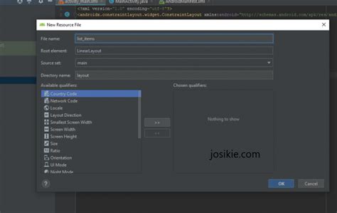 Tutorial ListView Menggunakan Kelas Adapter Buatan Android Studio Josi Kie
