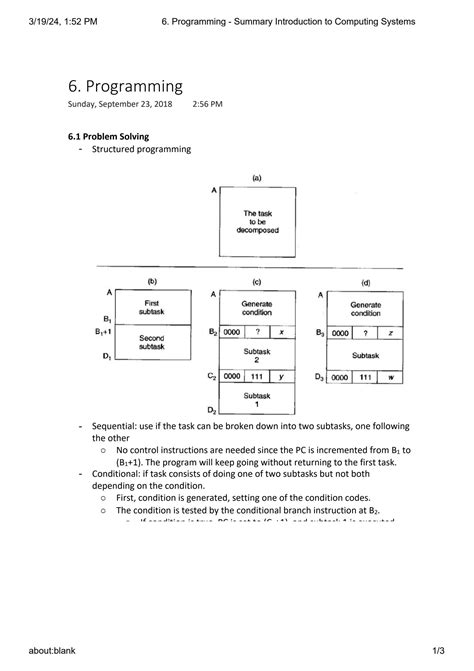 Solution 6 Programming Summary Introduction To Computing Systems
