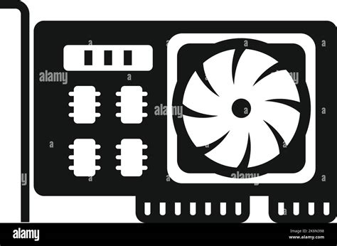 Gpu Card Cooler Icon Simple Vector Cpu Chip Hardware Display Stock Vector Image And Art Alamy