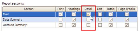 How Do I Show Hide Detail In A Report Section