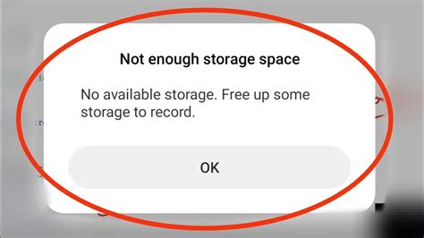 How To Fix Not Enough Storage Space No Available Storage Free Up Some Storage To Record