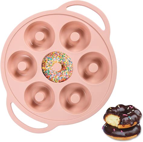 Silicone Donut Baking Pan Mold 7 Cavity Non Stick Doughnut
