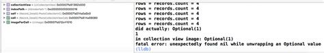 Swift Unexpectedly Found Nil For Optional Value Which Is Not Nil