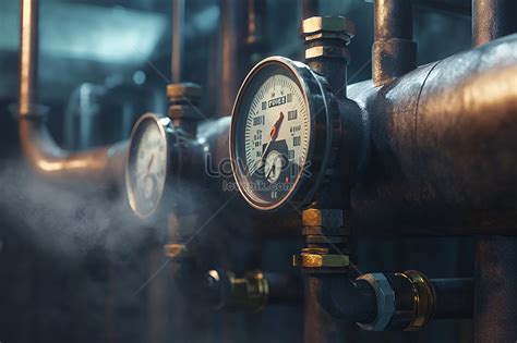 산업용 파이프 라인 압력 게이지