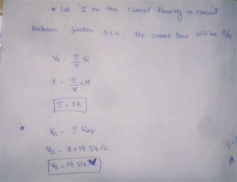 Solved If Vo V Calculate The Value For Vs W V Q Course Hero