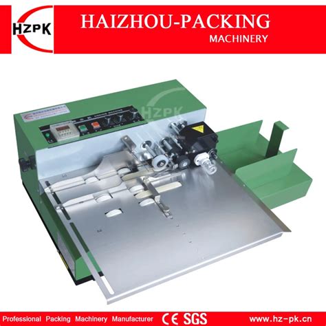 hzpk wide type solid ink roller coding machine code printing machine iron shell printer food bag