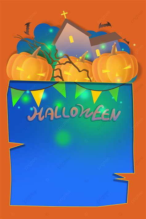 할로윈 호박 랜턴 테두리 할로윈 핼러윈 경계 Png 일러스트 및 Psd 이미지 무료 다운로드 Pngtree