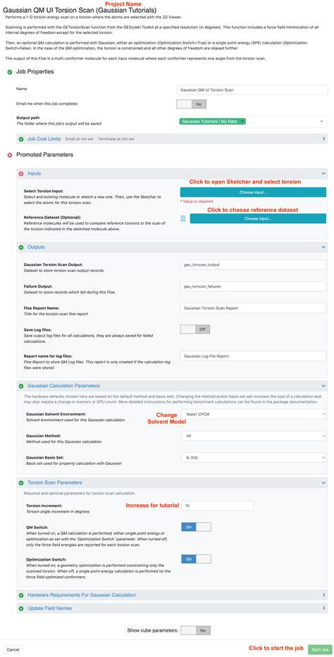 Gaussian Qm Torsion Scan Tutorial — Suites And Modules User Guide 2023