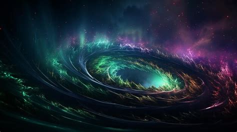 Premium Ai Image Technology Vortex Dark 3d Background