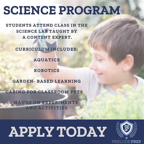 Check Out Prelude Preps Science Program Our Students Attend Class In