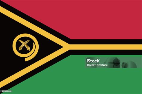 바누아투 국기입니다 표준 크기 공식 비율입니다 직사각형 플래그입니다 표준 색상 플래그 아이콘입니다 디지털 일러스트레이션 컴퓨터 일러스트레이션 벡터 일러스트 레이 션입니다