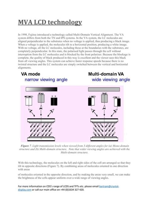 Cds Liquid Crystal Display Technologies Overview Whitepaper Pdf