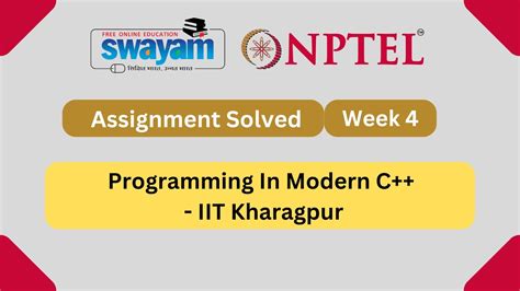 Programming In Modern C Week 4 Nptel Answers My Swayam July