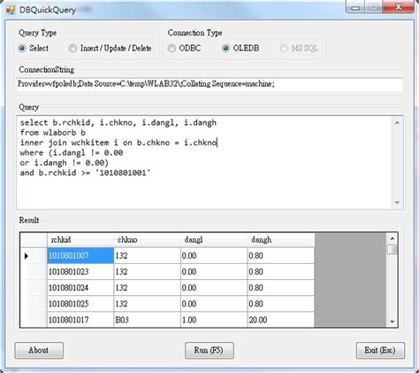 kenny hsu s blog dbf quick query tool