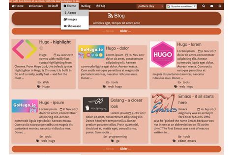 github it gro hugo theme w3css basic