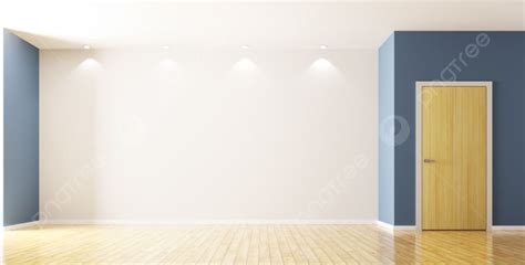 나무 문 3d 렌더링이 있는 거실의 빈 내부 배경 및 무료 다운로드를위한 그림 Pngtree