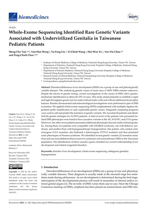 PDF Whole Exome Sequencing Identified Rare Genetic Variants Associated With Undervirilized