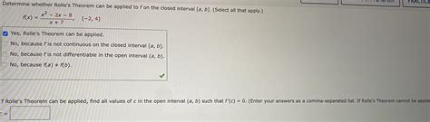 Solved PRACTICE Determine Whether Rolle S Theorem Can Be Applied To F On Course Hero