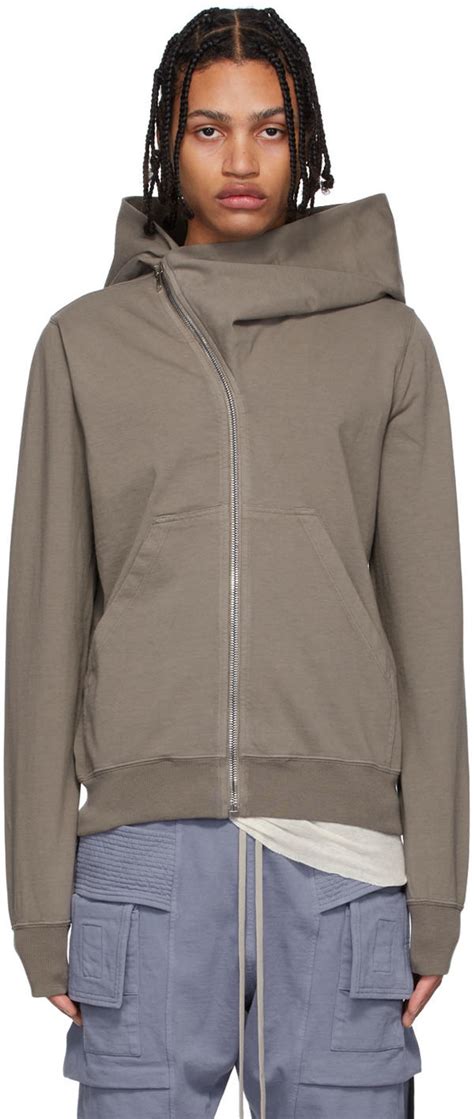 Rick Owens Drkshdw Grey Mountain Hoodie 825 Ssense Lookastic