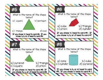 Geometry Task Cards By Ciera Harris Teaching Teachers Pay Teachers