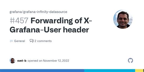 Forwarding Of X Grafana User Header · Grafana Grafana Infinity Datasource · Discussion 457 · Github