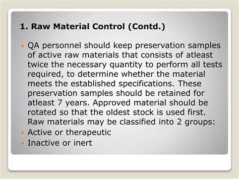 Basic Concepts Of Qa And Qc Pptx Pharmaceutical Industry Industries