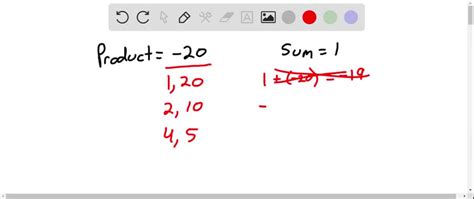 solved find the pair of integers whose product and sum are given