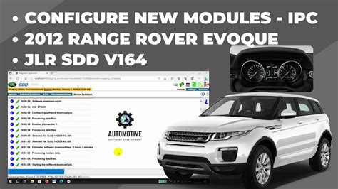Configure New Modules Ipc 2012 Range Rover Evoque Jlr Sdd