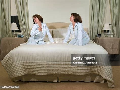 Woman Standing Bedroom Night Photos And Premium High Res Pictures